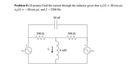 Solved Problem Points Find The Current Through The Chegg