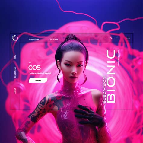 Bionic Web Ui Landing Page Design Behance