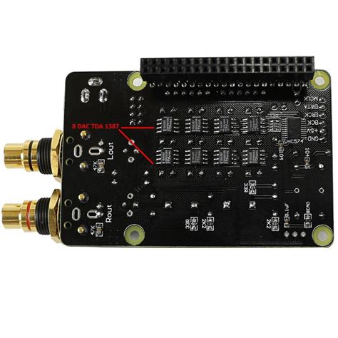 AUDIOPHONICS I TDA TCXO DAC Raspberry Pi A B Pi I S Audiophonics
