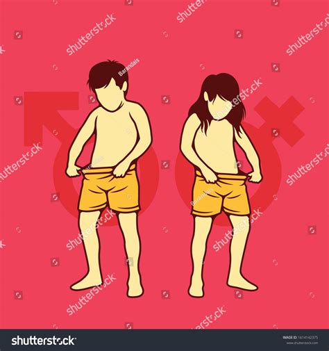 Cartoon Illustration Sex Education Flat Line vector de stock libre de regalías 1614142375
