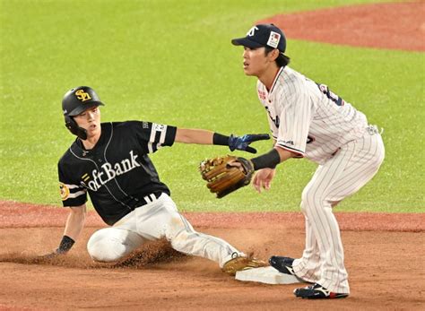 ソフトバンク藤本監督「あれは素晴らしい走塁」 周東佑京の一塁から右飛でタッチアップを賞賛：「おっ！」でつながる地元密着のスポーツ応援メディア