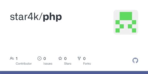 GitHub Star4k Php