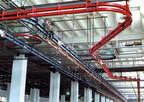 Hanging Conveyors Transfer Items High Overhead Conveyor Conveyor Belt
