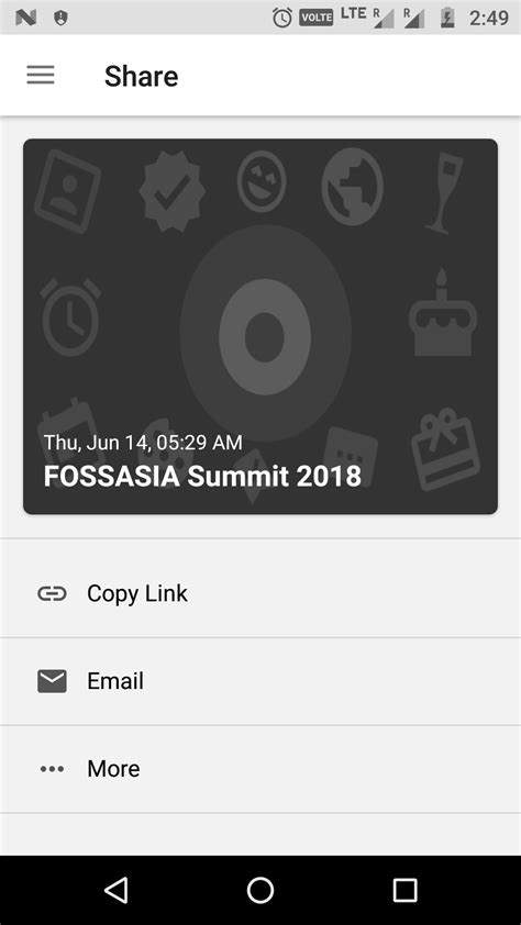 Share Events In The Open Event Organizer Android App