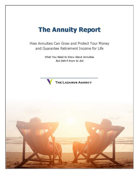 The Annuity Report The Lazarus Agency