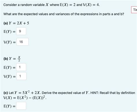 Consider A Random Variable X ﻿where Ex2 ﻿and