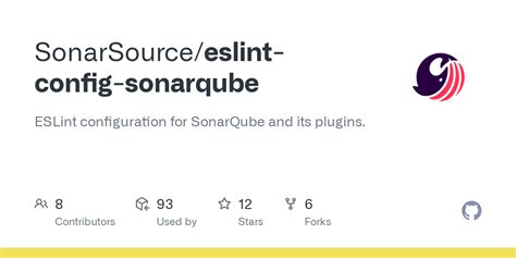 Github Sonarsourceeslint Config Sonarqube Eslint Configuration For Sonarqube And Its Plugins