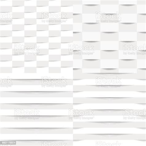 흰색 기하학적 원활 하 게 질감 벡터 일러스트 레이 션의 설정 0명에 대한 스톡 벡터 아트 및 기타 이미지 0명 3차원 형태 가리기 Istock