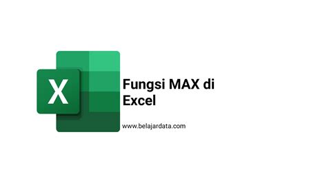 Fungsi Max Di Excel Belajar Data