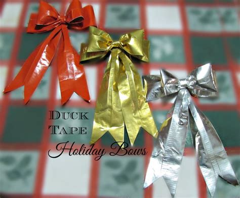 How To Make A Duck Tape Holiday Bow Frugal Upstate