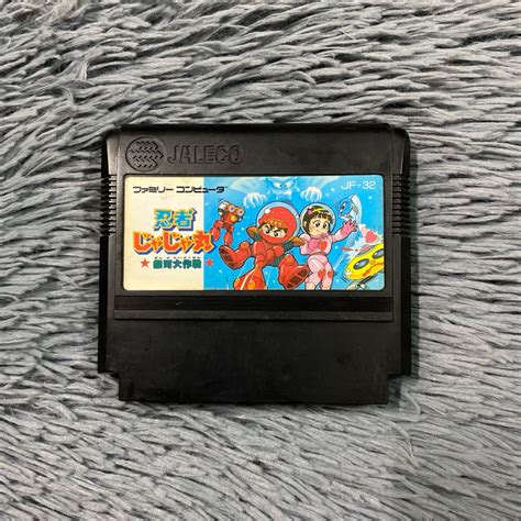 ตลับแท้เครื่อง Famicom เกมส์ Ninja Jajamaru Galexy Daisakusen ตลับแท้