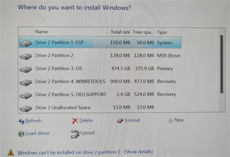 Partitions Pour Installer Windows 11 Avec Une Nouvelle Installation R Dell
