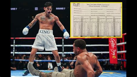 Ryan Garcia V Devin Haney Official Scorecards Boxing News Youtube