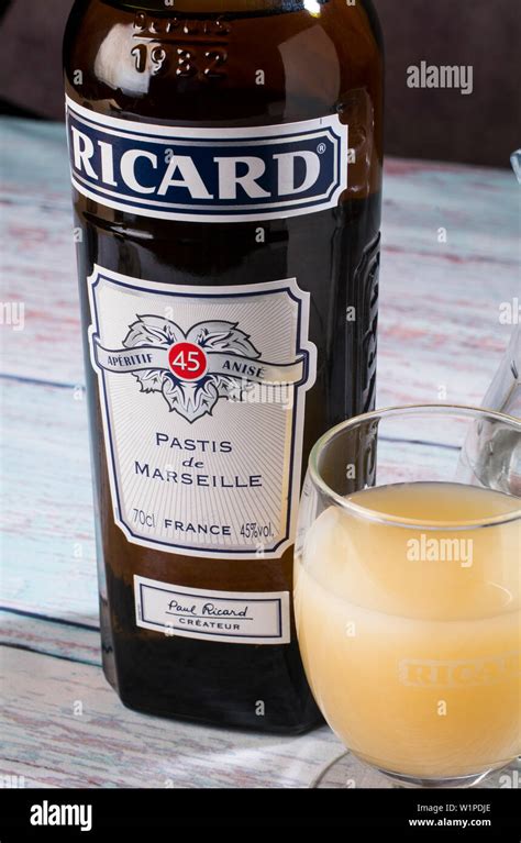 A Bottle Of Ricard The French Aperitif Titled Pastis De Marseille