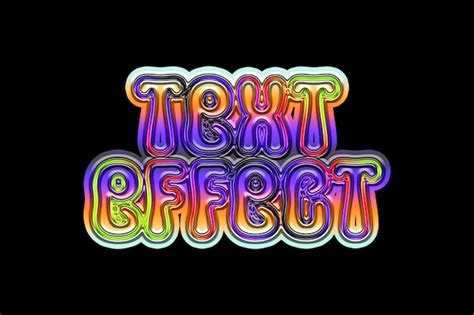 Premium Psd Colorful 3d Stylish Text Effect Editable Psd