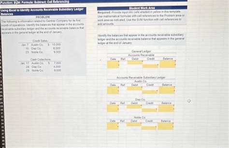 Solved Function Su Mi Formula Subtract Cell Referencing