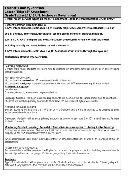 Edtpa Context For Learning Template