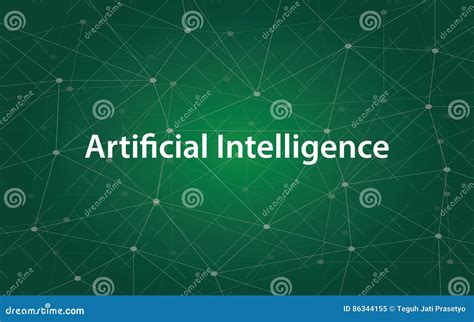 Artificial Intelligence White Tetx Illustration With Green