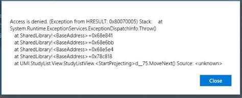 C Projectionmanagerstartprojectingasync Throwing Access Denied