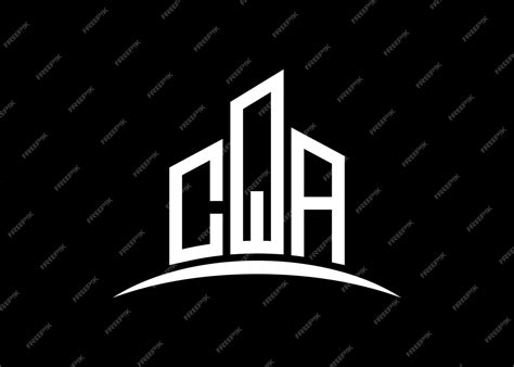 Premium Vector Letter Cqa Building Vector Monogram Logo Design Template Building Shape Cqa Logo