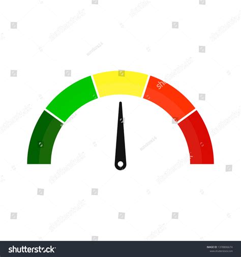 Customer Satisfaction Meter Speedometer Vector Illustration Stock Vector Royalty Free
