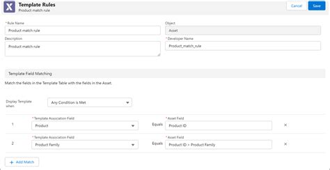 Creating Template Rules