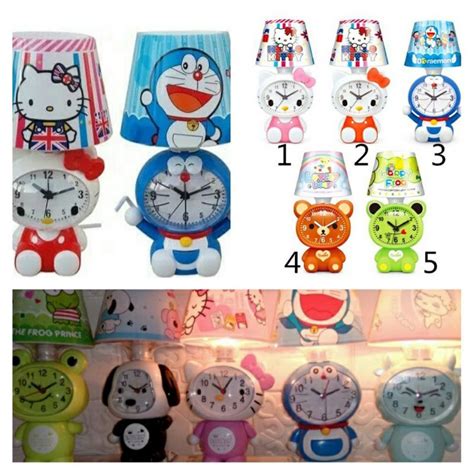 Jual Lampu Jam Karakter Lampu Tidur Meja Lampu Tudung Jam Weker Shopee Indonesia
