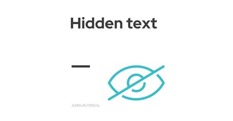 What Is Hidden Text Definition What It Is For And Examples
