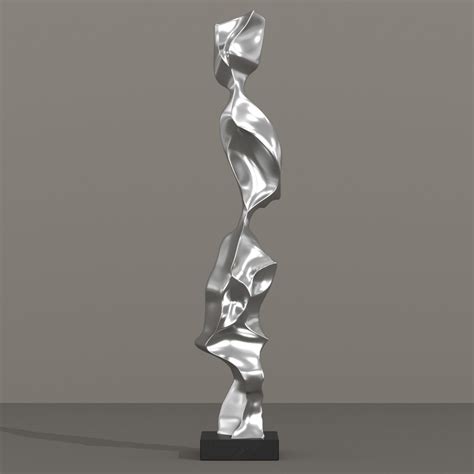 Jon Krawczyk Abstract Metal Sculpture 3d Model For Corona
