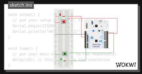 Push Button Wokwi Esp32 Stm32 Arduino Simulator