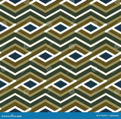 Bright Geometric Zigzag Seamless Pattern Symmetric Stock Vector Illustration Of Regular