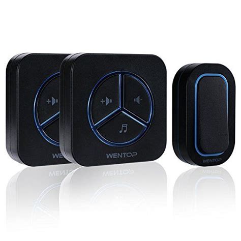 WenTop Wireless Doorbell Kit Digital Programmable Door Chime Operating