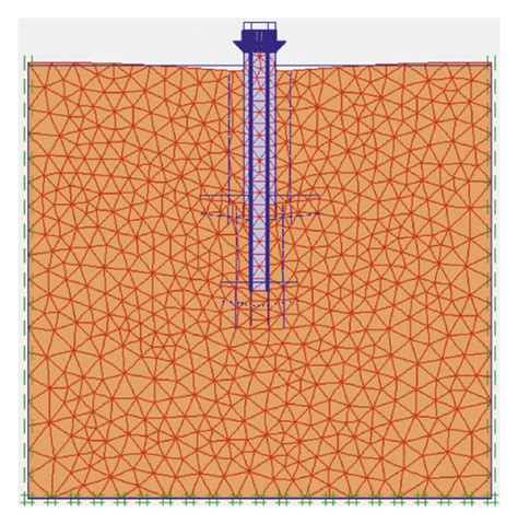 Finite Element Model Of Pile 3 A Under Vertical Load And B Under Download Scientific