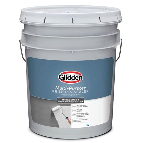 Have A Question About Glidden 5 Gal White Interior Exterior Acrylic Multi Purpose Primer Pg