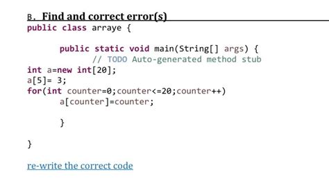 Solved Question 2 Find And Correct Error S In The Chegg