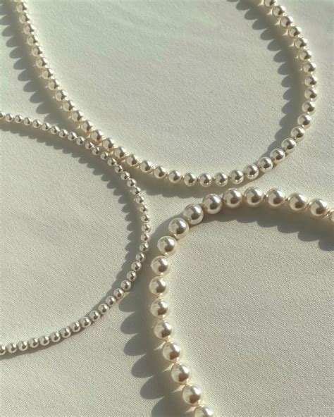 고퀄 스왈 진주 스와로브스키 진주목걸이 진주목걸이 코디 925실버