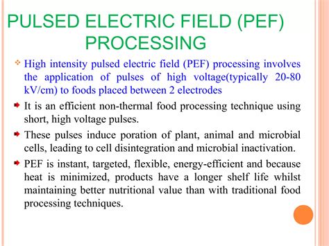 Pulsed Electric Field Ppt
