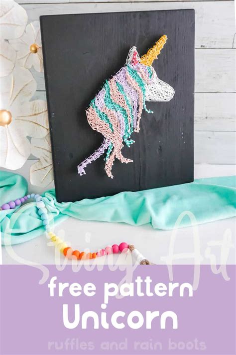 Make This Beautiful Unicorn String Art Super Fast