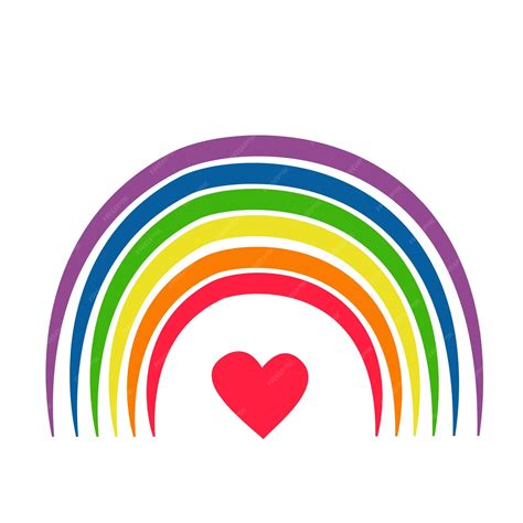 Lgbtq 기호 레인보우 Lgbt 프라이드 플래그 또는 레인보우 색상 벡터 일러스트 레이 션 게이 프라이드의 달 프리미엄 벡터