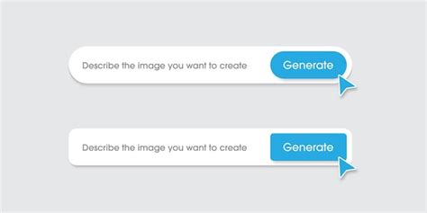 생성 인공지능 바 Generative Ai Bar 백색 생성 바 White Generate Bar 평평한 디자인 머신러닝