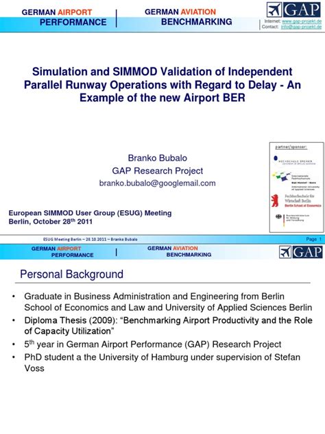 pdf simulation and simmod validation of independent parallel runway