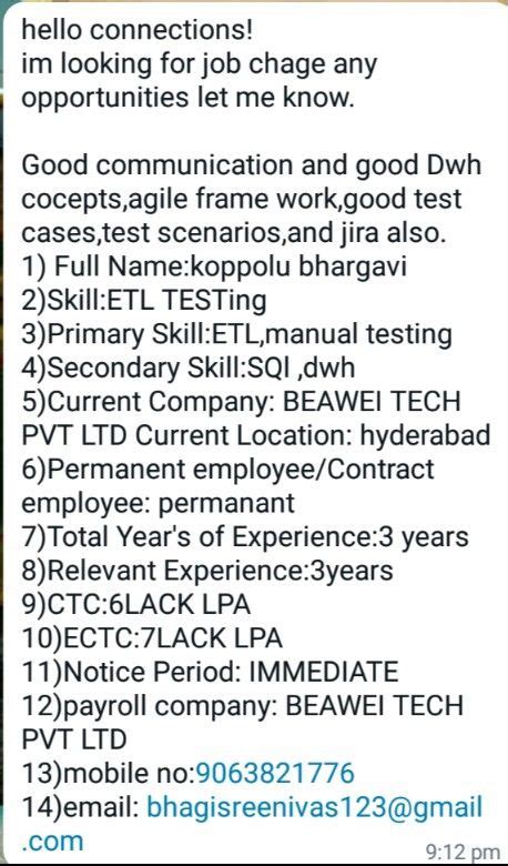 Bhargavi K Posted On Linkedin