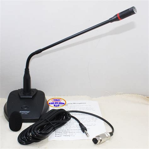 Mic Meja Podium Shure Sh A Microphone Conferent Mikrofon Condensor Mik Kabel Lazada Indonesia