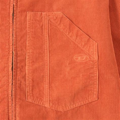 【楽天市場】 Diesel ディーゼル メンズ ストーンウォッシュ加工 ジップアップ 長袖コーデュロイシャツ【s Lyne】【サイズm～xxl】【2サイズ程大きめのサイズ感】【オレンジ】die