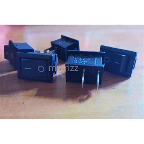 Jual Saklar Rocker Switch ON OFF Hitam 2 Pin Indonesia Shopee Indonesia