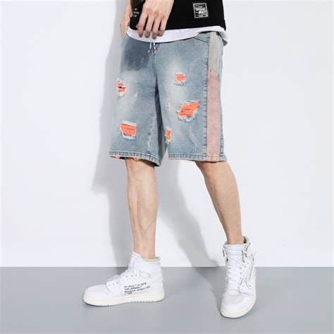 Denim Shorts Mannen Gescheurde Jeans Voor Mannen M Vicedeal