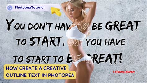 How To Create A Creative Outline Text In Photopea YouTube