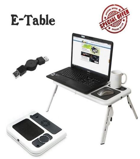 Portable Laptop E Table Silver Darazpk