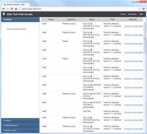 Akzeptanztest Test Management Software