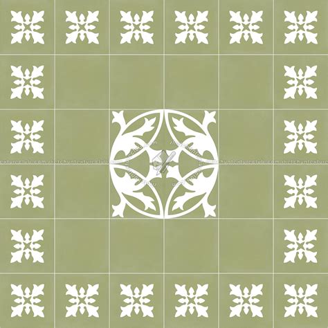 Traditional Encaustic Cement Ornate Tile Texture Seamless